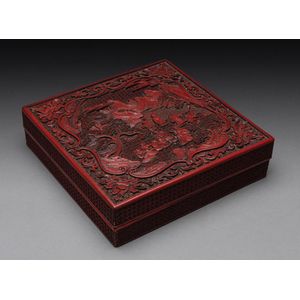 Chinese cinnabar boxes - price guide and values