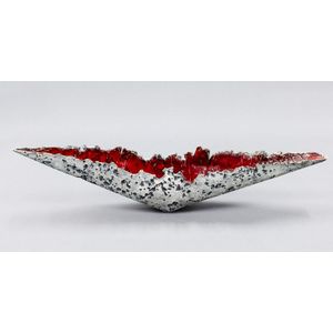 Inverted Volcano: Stoneware Vessel with Red Lava Glaze Interior ...