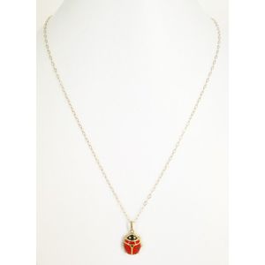 9ct Gold Ladybird Pendant on Chain - 1g Weight - Pendants/Lockets ...