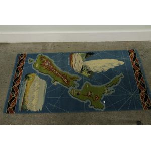 Feltex Ltd., 1970s New Zealand themed picture rugs - price guide and values