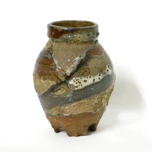 Ovoid Perrin Pottery Vase on Four Legs - New Zealand Potters & Themes ...