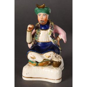 Figurines of figures and groups from various Staffordshire potteries ...