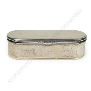 Victorian Scottish Silver Table Snuff Box, Rev. Patrick Clason ...