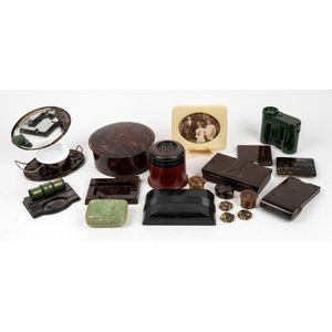 Bakelite and Faux Tortoise Shell Vanity Collection (19 items) - Buttons ...