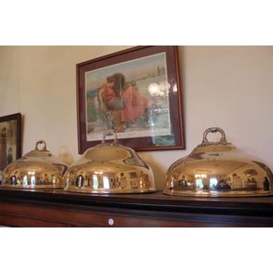Victorian Silver Plated Meat Covers Trio - Zother - Silver Plate