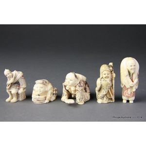 Japanese Ivory Netsuke Figures - Netsuke - Oriental