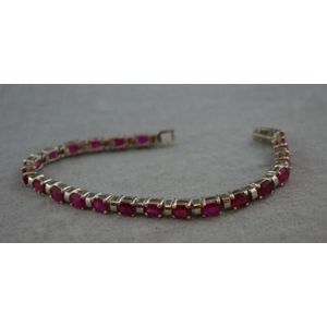 Ruby Silver Bracelet - Bracelets/Bangles - Jewellery