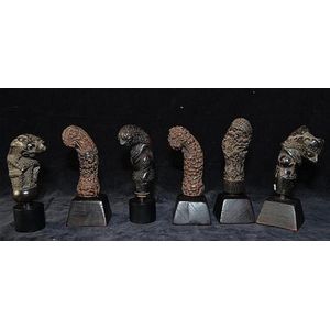 19th century and later carved Bali / Balinese kris (keris) hilts and ...