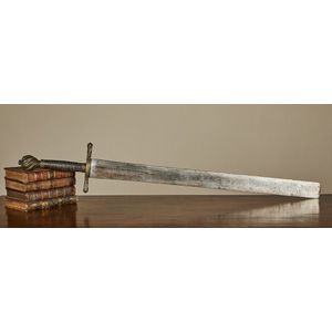 1674 German Executioner's Sword with Engraved Foliate Decoration ...