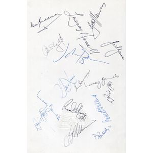 Adelaide Oval Centenary Test Folder with 34 Signatures - Sporting ...