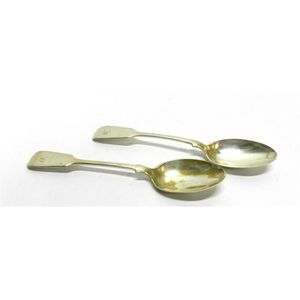 1872 London Sterling Silver Spoons, John Round & Son - Flatware/Cutlery ...