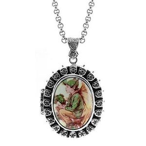 Elf Flower Fairy Locket on Sterling Silver Chain - Necklace/Chain ...