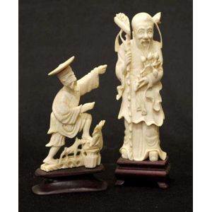 Carved Chinese ivory human figures - price guide and values