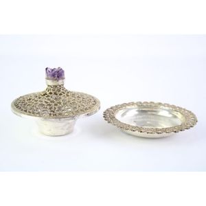 Stuart Devlin Gilded Silver Lidded Dish Pair - Zother - Silver