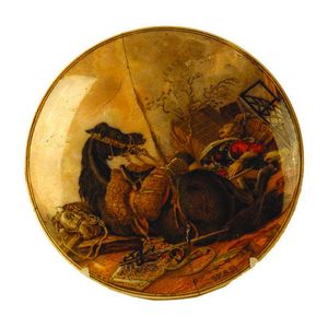 19th century Pratt Ware (F. & R. Pratt & Co.,) (England) pot lids ...