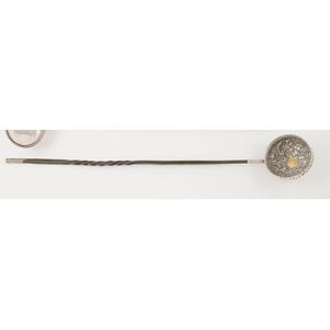 Spiral Whalebone Handle Punch Ladle with Gold Coin Inset - Flatware ...