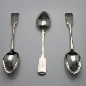 Victorian Sterling Silver Table Spoons by John Stone Exeter - Flatware ...