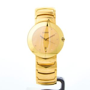 Rado Gold Tone Quartz Wristwatch with Champagne Dial - Watches - Wrist ...
