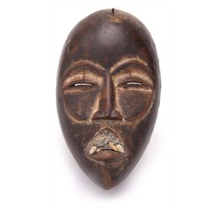 Liberian Dan Mask with Metal Hook - African - Tribal