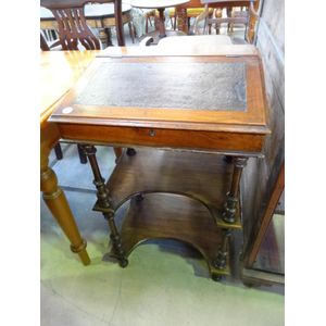 Walnut Victorian Desk with Slope Top and Three Tiers - Desks - zOther ...