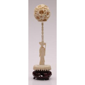 Chinese carved ivory or jade puzzle balls - price guide and values