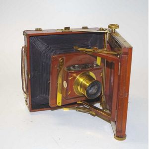 Antique Mahogany Field Camera with Thornton Pickard Lens - Photography ...