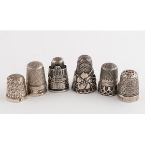 Assorted Vintage Silver Thimbles Collection - 50g - Sewing - Thimbles - Recreations & Pursuits