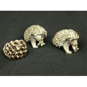 Stuart Devlin's Silver Echidnas and Ring Set - Rings - Jewellery