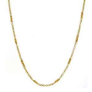 24ct Gold Fancy Link Chain with 9ct Clasp - Necklace/Chain - Jewellery