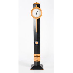 Hermle Free Standing Clock, Beech and Ebonised Wood, German, c.1980s ...