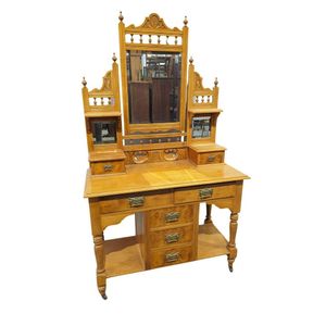 Late 19th Century Huon Pine Dressing Table with Turned Decorations ...