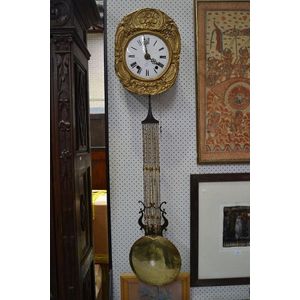 French Comtoise Clock Movement with Pendulum and Weights - Clocks ...