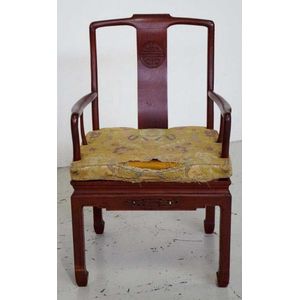 Chinese hardwood armchair - Furniture - Oriental