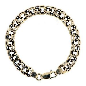 9ct Gold Parrot Clasp Bracelet - 22g, 195mm Length - Bracelets/Bangles ...