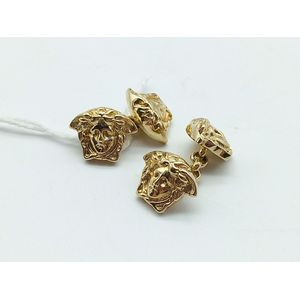 Gilded Medusa Head Versace Cufflinks - Cufflinks & Studs - Jewellery