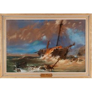 The Wreck - Watercolours, Other Works on Paper - Art