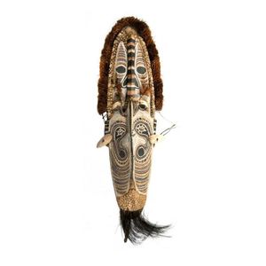 Coastal Spirit Mask with Shells and Feathers - New Guinean - Tribal
