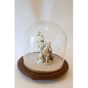 Meissen Figural Group Under Glass Dome - Meissen - Ceramics