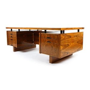 Danish Rosewood Executive Desk by Lysgaard Mobler - Scandinavian ...