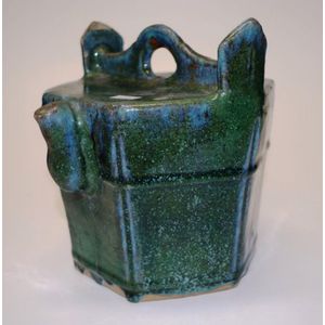 Green Glazed Chinese Pottery Water Dropper/Wine Pot - Ceramics ...