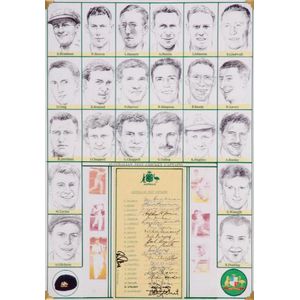 Australian Test Cricket Captains Display - Sporting - Cricket - Memorabilia