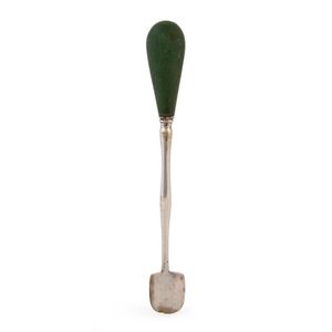 Georgian Sterling Stilton Scoop with Green Ivory Handle - Flatware ...