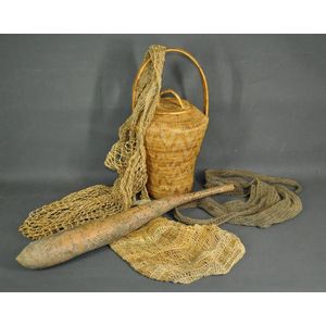 New Guinea tribal artefacts, baskets - price guide and values
