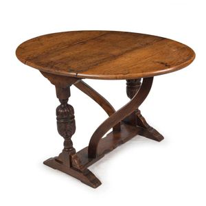 19th Century Tudor-Style Oak Drop-Side Occasional Table - Tables - Wine ...