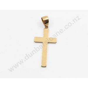 18ct Plain Cross Pendant - 6gms - Pendants/Lockets - Jewellery