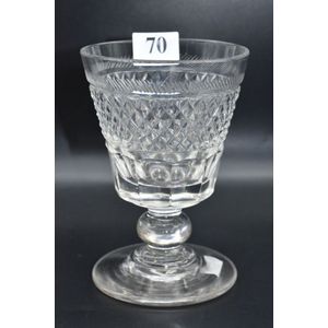 English Georgian glass rummer - price guide and values