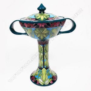 Limited Edition Moorcroft Frog March Cup and Cover - Moorcroft - Ceramics