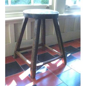 Oak Milking Stool - 50cm Height - Seating - Stools - Furniture