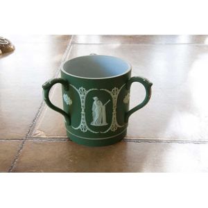 19th Century Wedgwood Jasper Ware Three-Handled Mug - Wedgwood - Ceramics