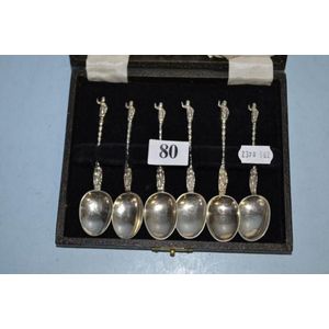 Antique sterling silver apostle spoons - price guide and values